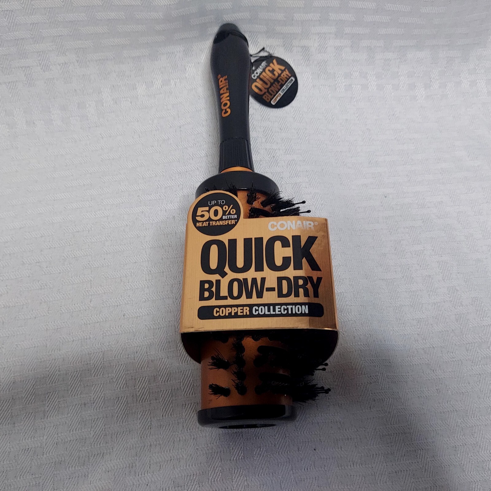 2x Conair Quick Blow Dry Pro Round Hair Brush Copper Collection for ...