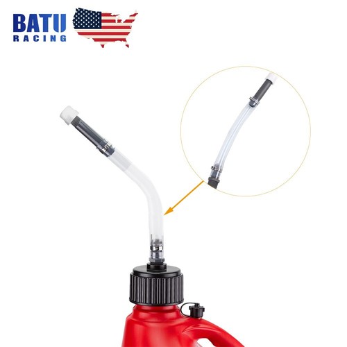 14" 5 Gallon Fuel Jug Gas Can VP Racing Fuel Deluxe Cap Filler Hose ...