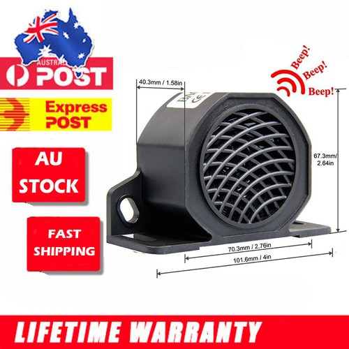SQUAWKER REVERSE ALARM GENUINE LOAD NOISE 12-80V DC BUZZER 102Db ...