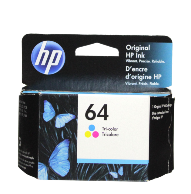 HP 64 Tri-Color Original Ink Cartridge(N9J89AN) for sale online | eBay