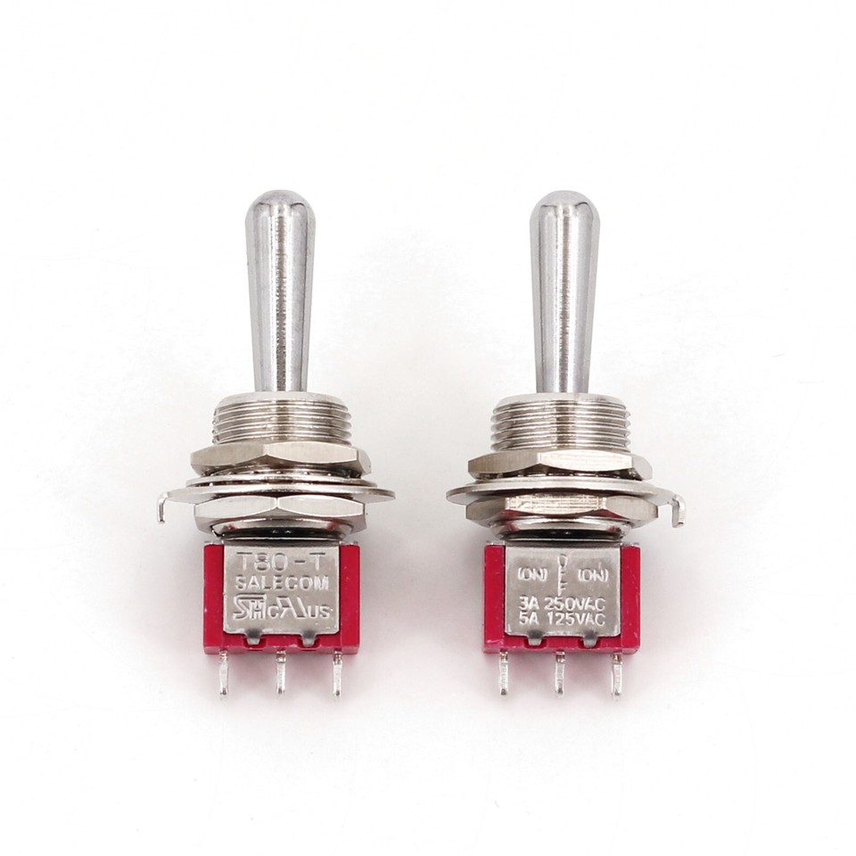 5Pcs SH T8014A-Z1 Large Handle 3Pin Momentary MOM-OFF-MOM Mini Toggle ...