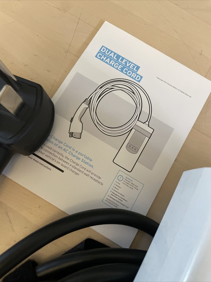 Chevy Blazer EV Charger Chevrolet charging cable kit 120v 240v NEMA 5 ...