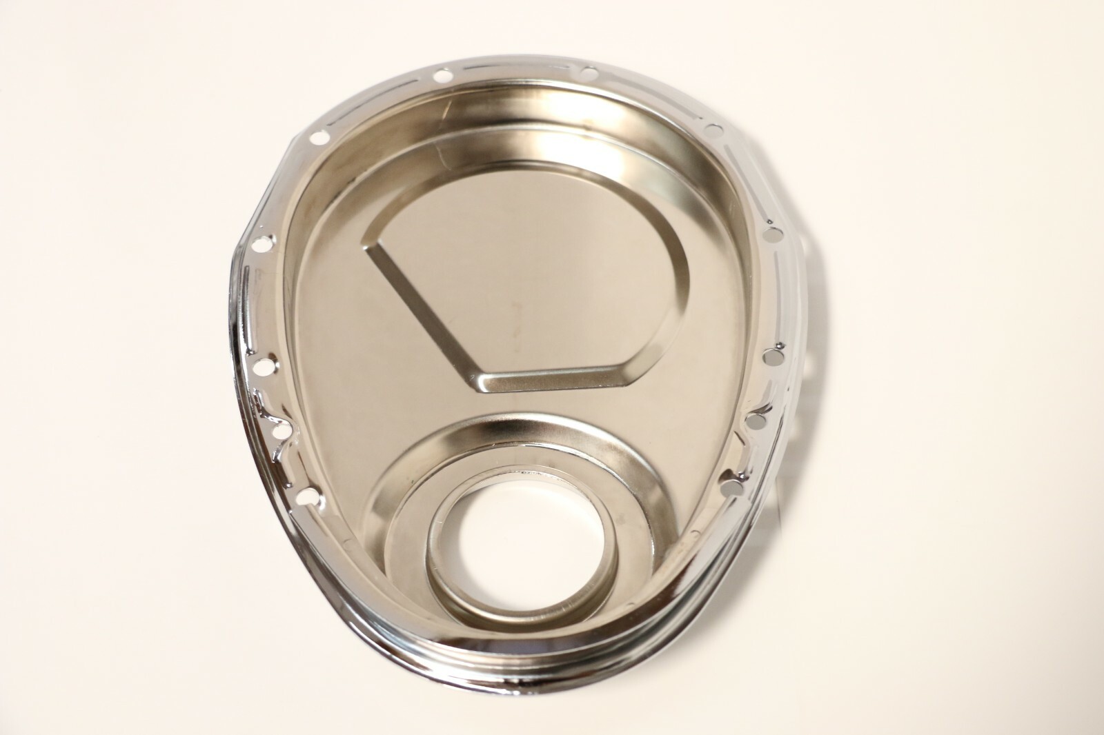 Chrome SB Chevy Timing Chain Cover Kit 327 350 383 400 SBC Gasket Seal ...