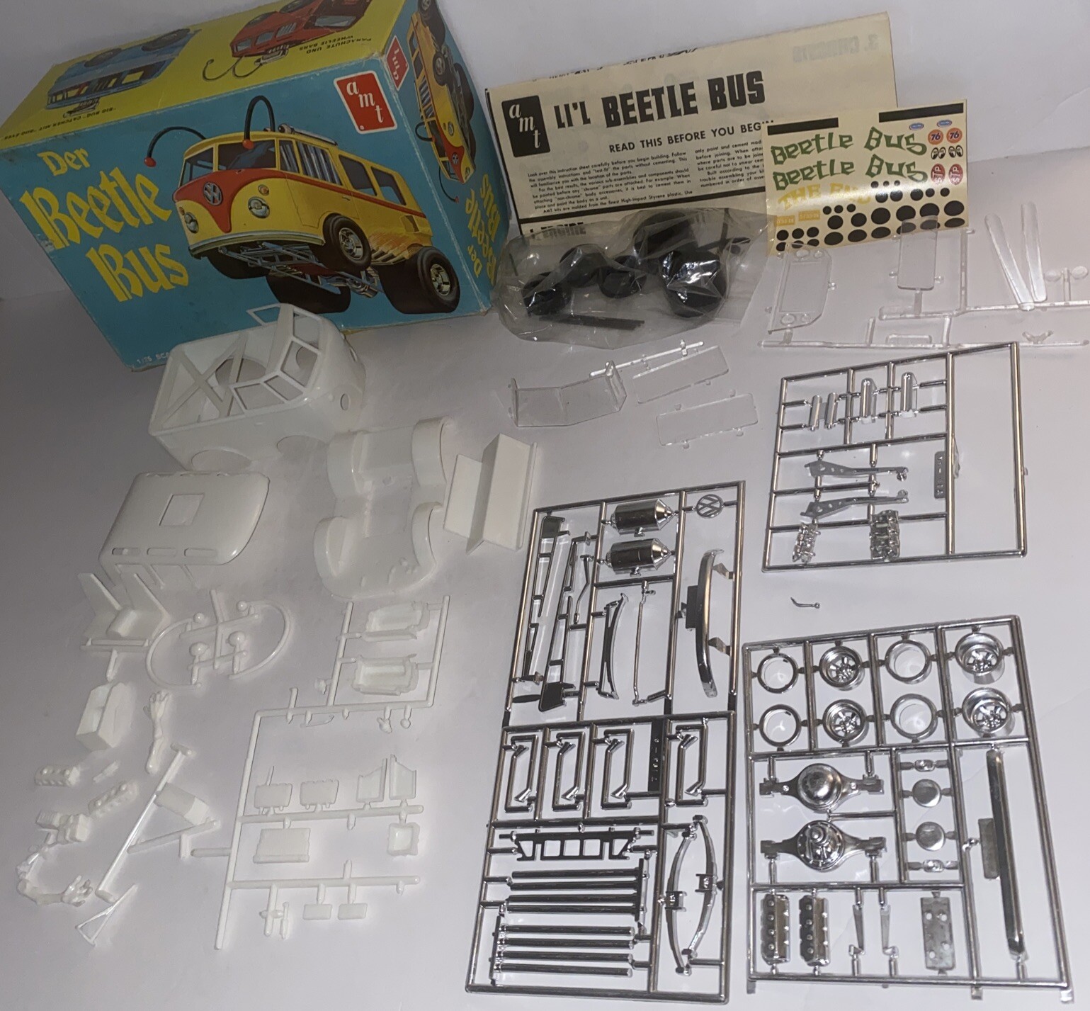 AMT Der Beetle Bus Plastic Model Kit /Lil Beetle bus Model kit as ...