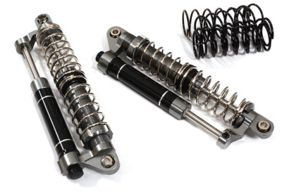 Realistic Billet Machined Dual Shock Set (2) for 1/10 Off-Road Crawler ...