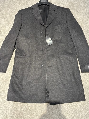 Tom English - wool/ cashmere overcoat - charcoal grey - 38reg - BNWT ...