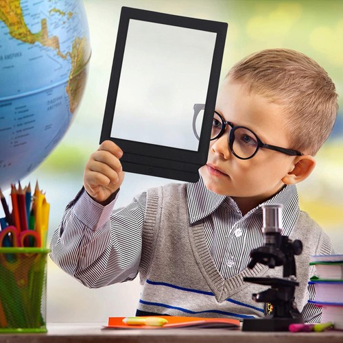 3X Magnifier Lightweight Handheld Lens Sheet Full Page Reading Aid ...