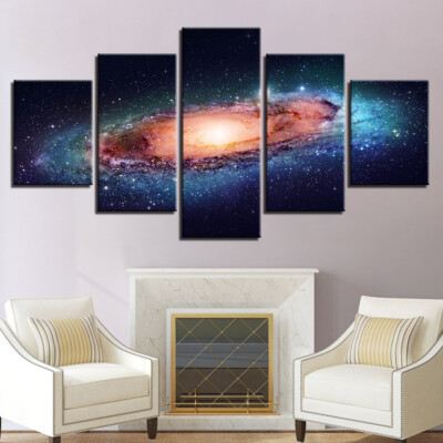 Solar System Galaxy Stars Nebula Canvas Prints Painting Wall Art Home ...