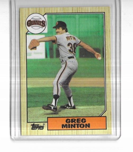 1987 Topps #724 Greg Minton San Francisco Giants | eBay
