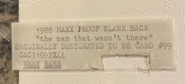 ONE OF ONE - EXTREMELY RARE Maxx #99 Dale Earnhardt Blank Back Proof RC ...