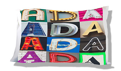 ADA Personalized Pillowcase featuring the name in photos of sign ...