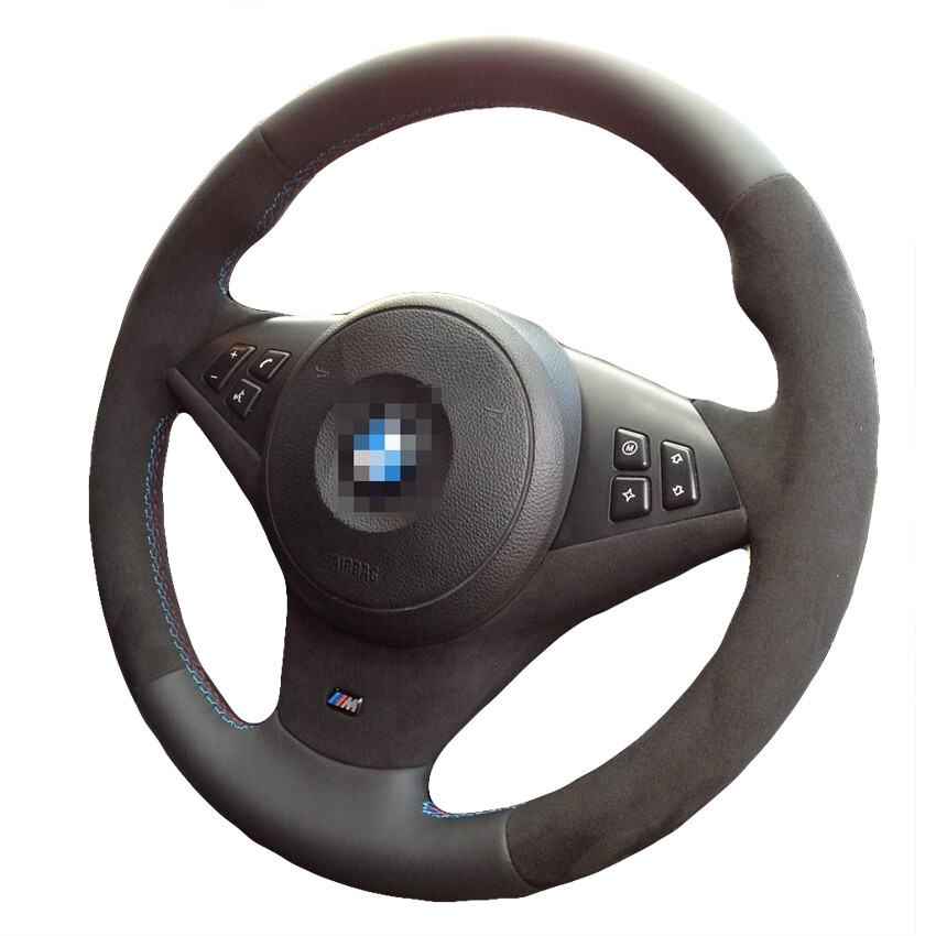 DIY Steering Wheel Cover Full Wrap for BMW E60 M5 550i 650i E61 E63 E64 ...