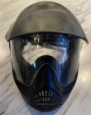 TIPPMANN Paintball Helmet Full Face Mask Goggles Black Visor | eBay