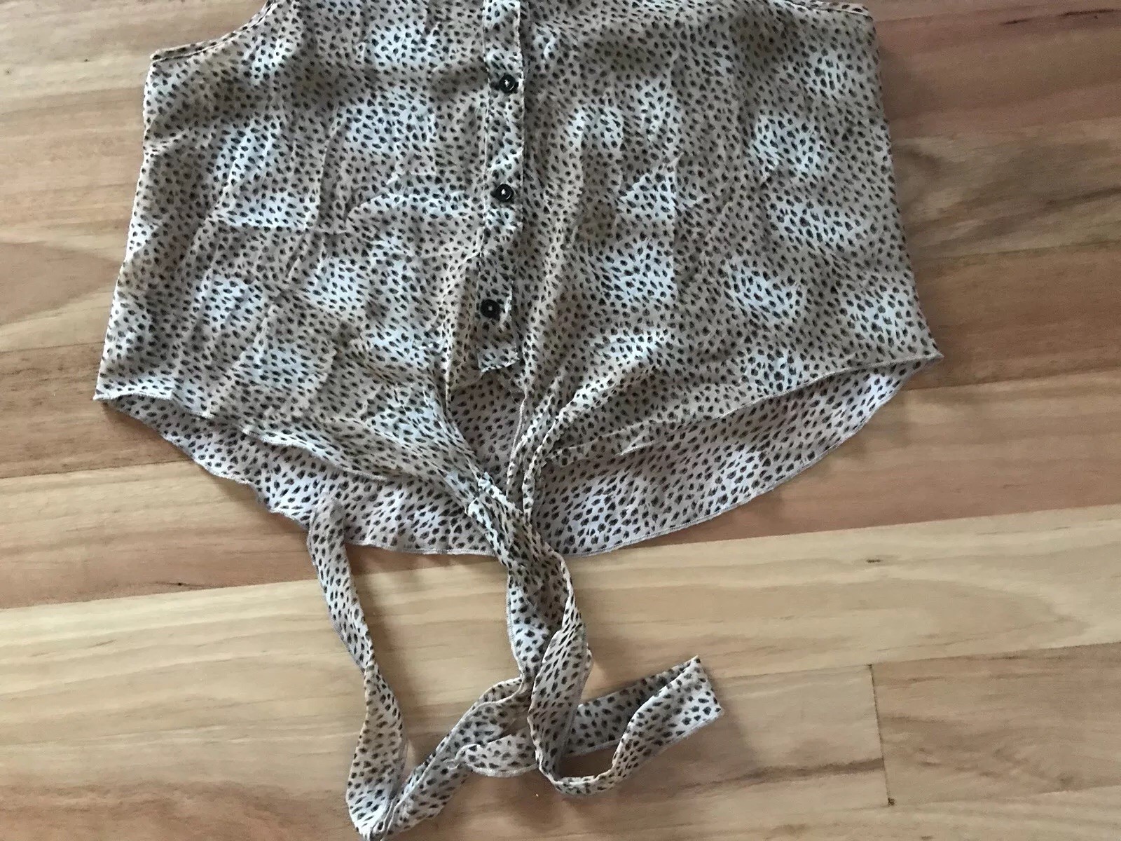 LADIES CUTE BROWN SHEER POLYESTER SLEEVELESS TOP BY SUPRE SIZE M - AUS ...