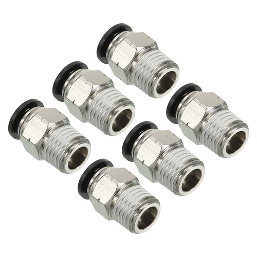 6Pcs Pneumatic Push to Connect Air Fittings 8mm x 1/4" NPT Male Thread ...