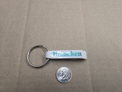 Heineken Beer Bottle Opener Vintage Keychain Key Chain Ring Loop Holder ...