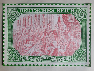 Germany Stamps Deutsches Reich 5 Mark 1902 (ENLARGED REPRODUCTION ...