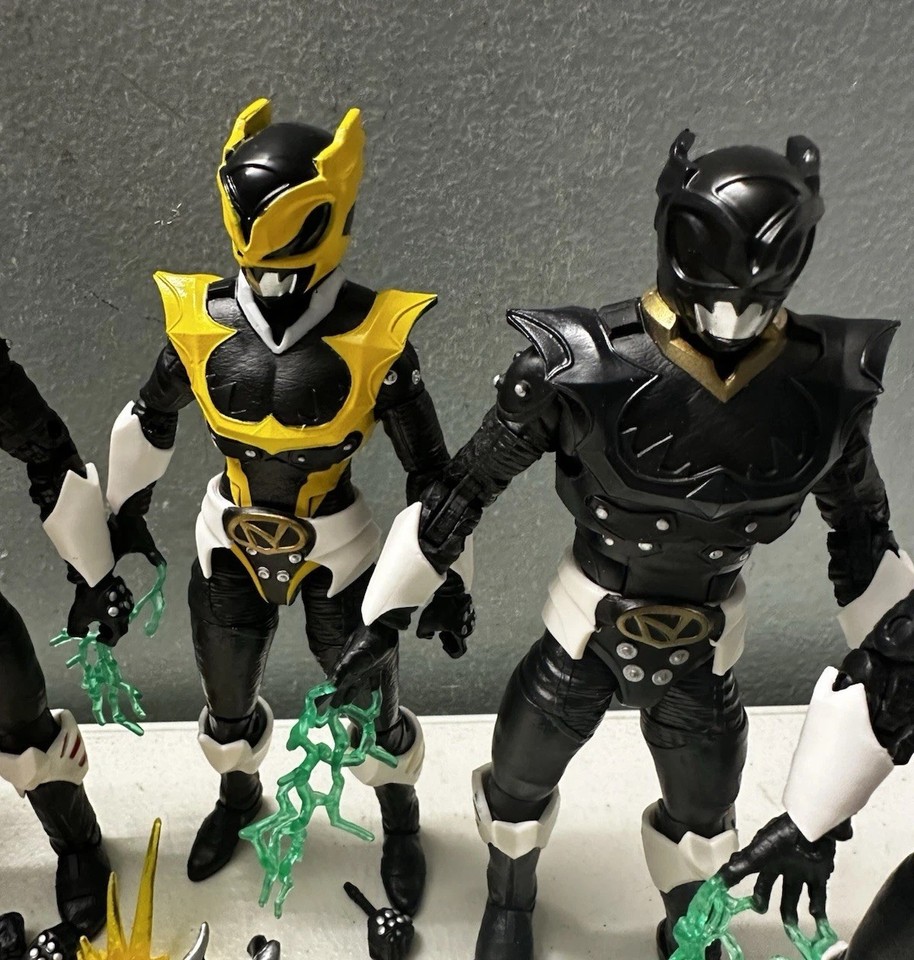 Power Rangers Lightning Collection Psycho Rangers Lot Complete Green ...