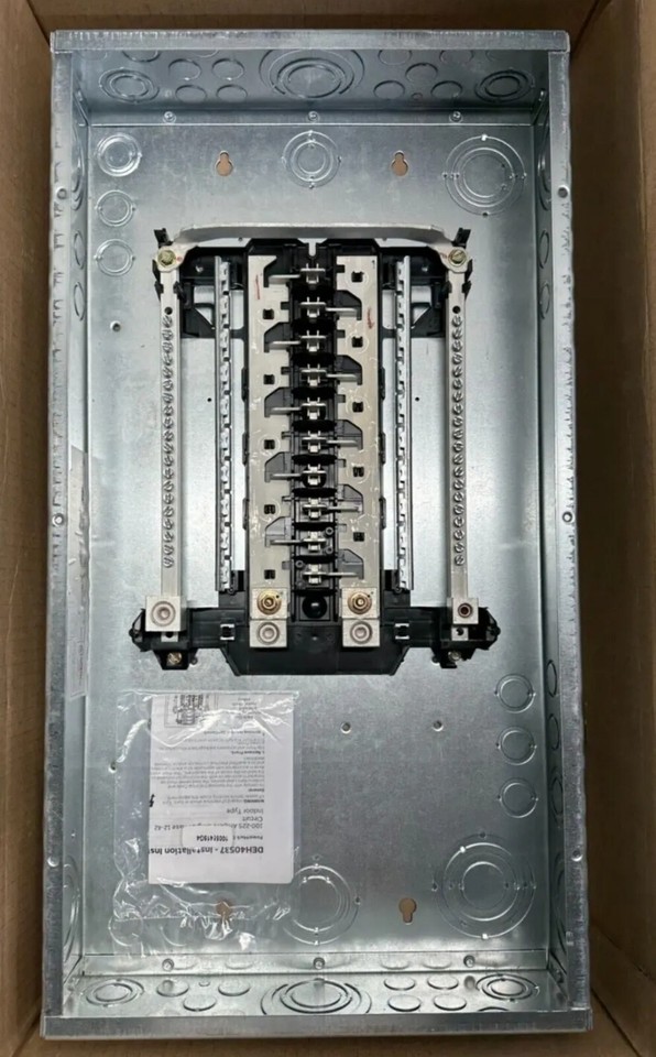 GE 200 Amp 20-Space 40-Circuit Indoor Main Lug Circuit Breaker Panel ...