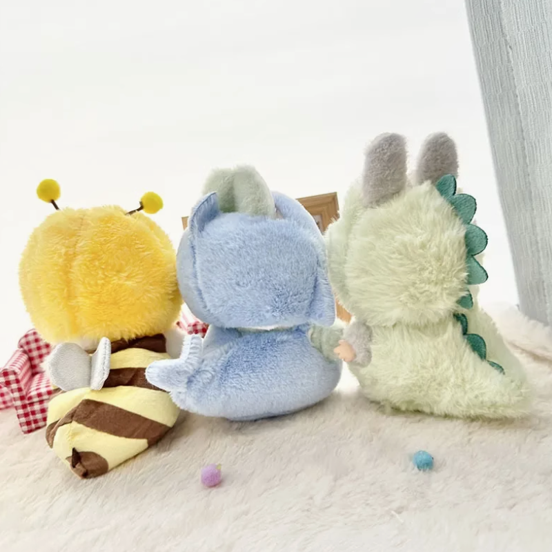 Fits 1,2,3 LABUBU Clothes Set Cute Animal Overall Monsters Plush - NO ...