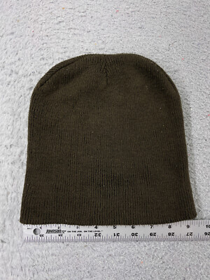 Beanie Toque Mens One Size Brown Knit 100% Acrylic Winter Snow Ski ...