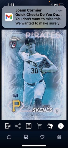 2024 Topps BUNT digital Paul skies frozen fracture | eBay