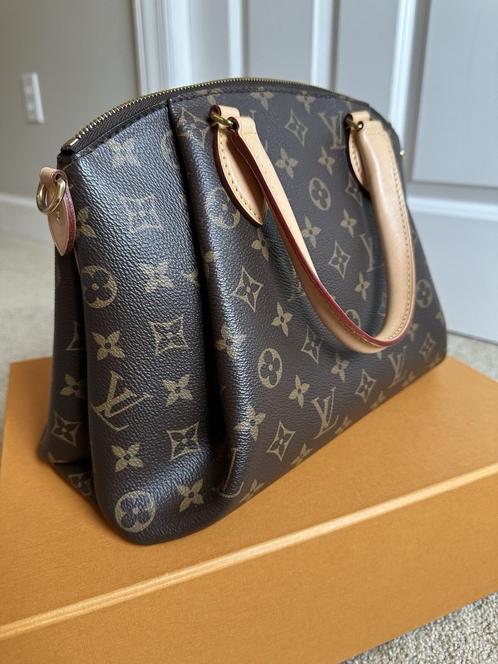 Louis Vuitton Rivoli Shoulder Bag PM Brown Canvas | eBay