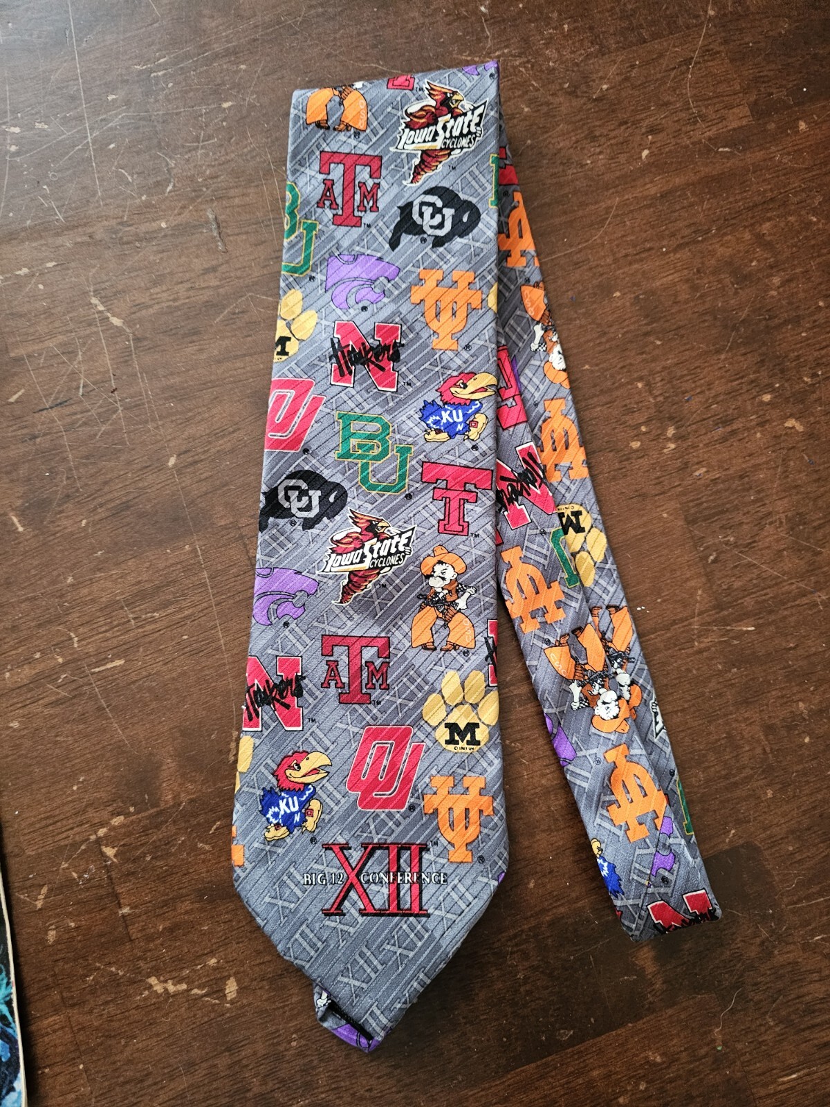 Big 8 Conference 1907 - 1996 - NCAA Football Tie Neck… - Gem