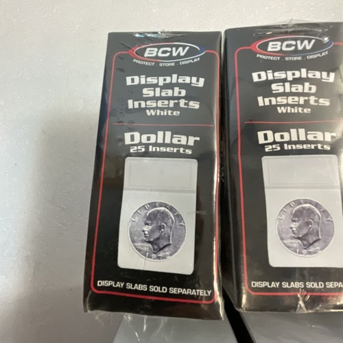 BCW Display Slab Coin Foam Inserts Dollar Half Quarter Dime Nickel ...