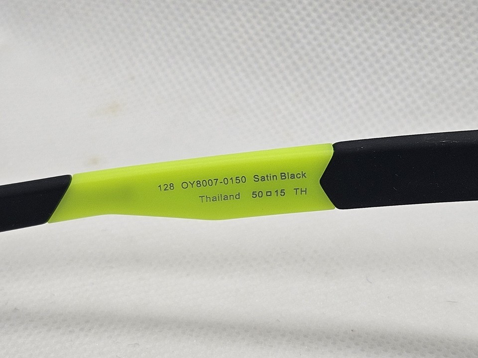 Oakley Field Day OY8007 8007 0150 Satin Black Yellow Eyeglasses Frame ...