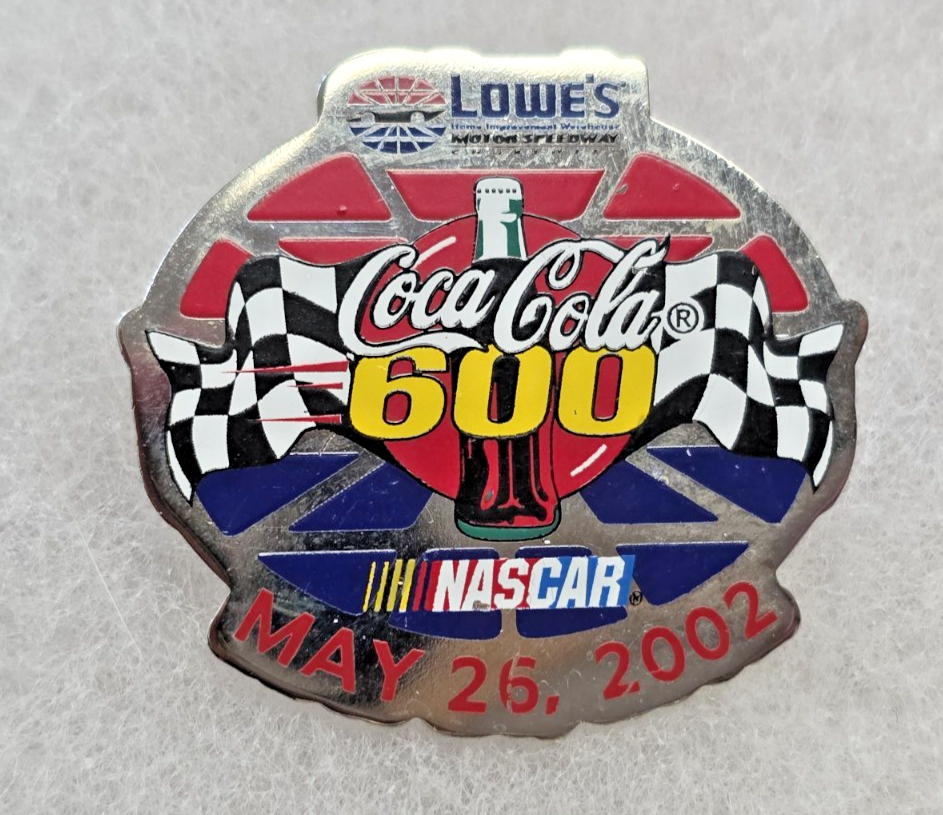 Lot of 8 NASCAR Coca-Cola 600 Event Pins - Charlotte - Lowes Motor ...