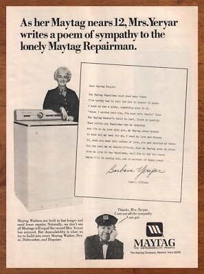 1978 Maytag Washing Machine Vintage Print Ad/Poster Washer Appliance ...