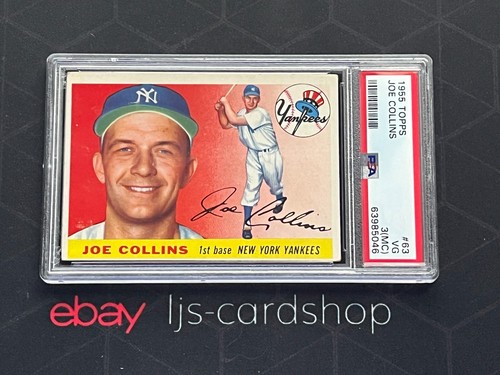 1955 Topps Joe Collins #63 New York Yankees PSA 3(MC) J1 | eBay
