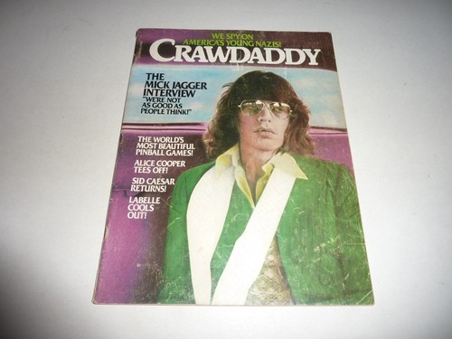 CRAWDADDY Magazine August 1976 Mick Jagger Interview VG 4.0 | eBay