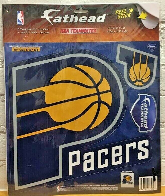 Indiana Pacers NBA Fathead Teammates Peel & Stick Vinyl Decal Corn Hole ...