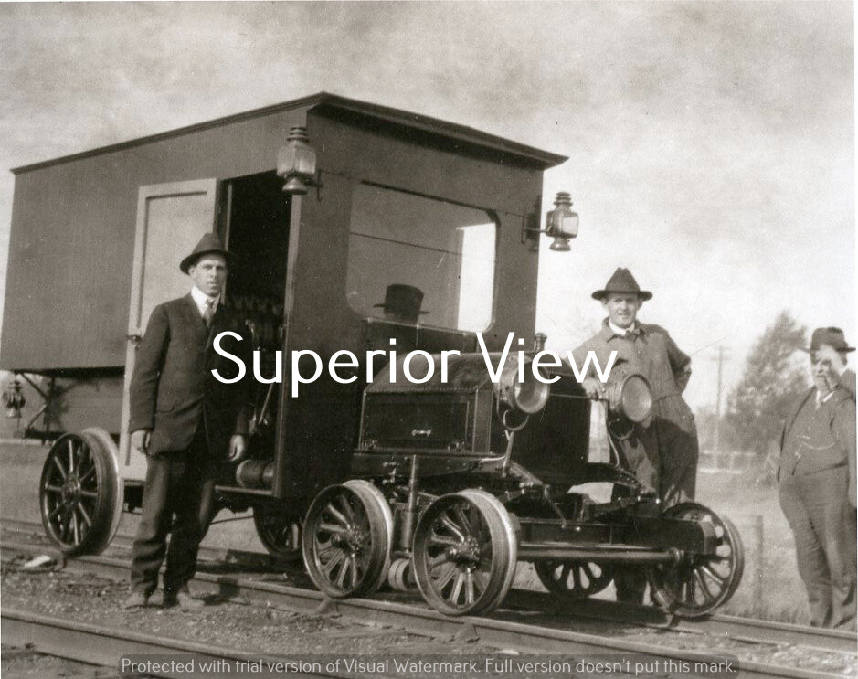 Old Time Railroad Speeder Car Vintage Railroad Automobile On Tracks ...