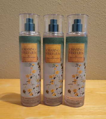 Bath & and Body Works Chasing Fireflies - 3 pc Fine Fragrance Mist | eBay