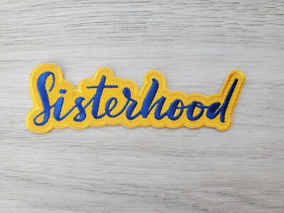 5" Sisterhood Sigma Iron on/Sew on Patch, Embroidered Patch, #P-5043 | eBay