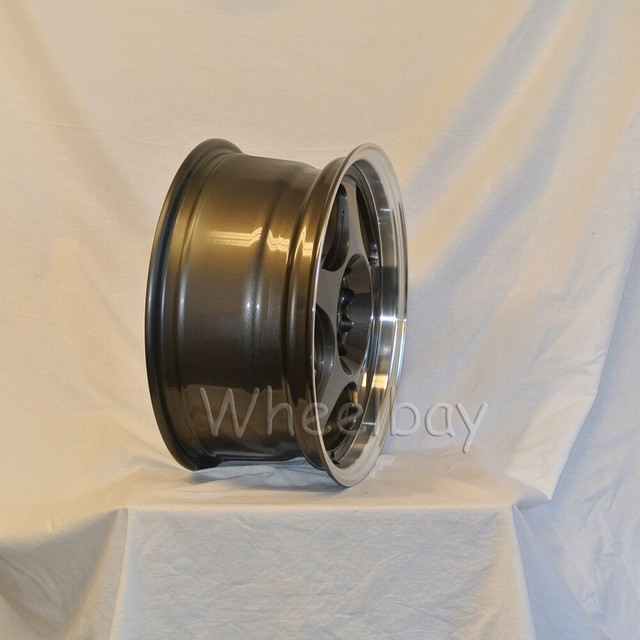 4 Pcs ROTA Wheel Slipstream 15x6.5 4x100 40 Full Polish GM Civic Last ...