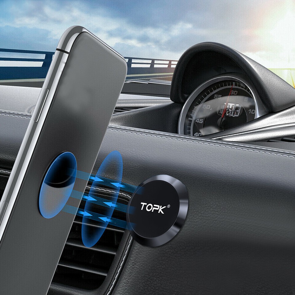 1Pc Magnetic Phone Holder Dashboard Magnet Mount Stand Car Interior ...
