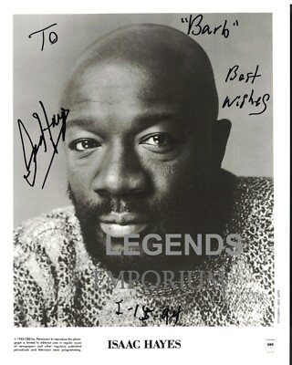 ISAAC HAYES AUTOGRAPHED 8"x10" Photo Reprints | eBay