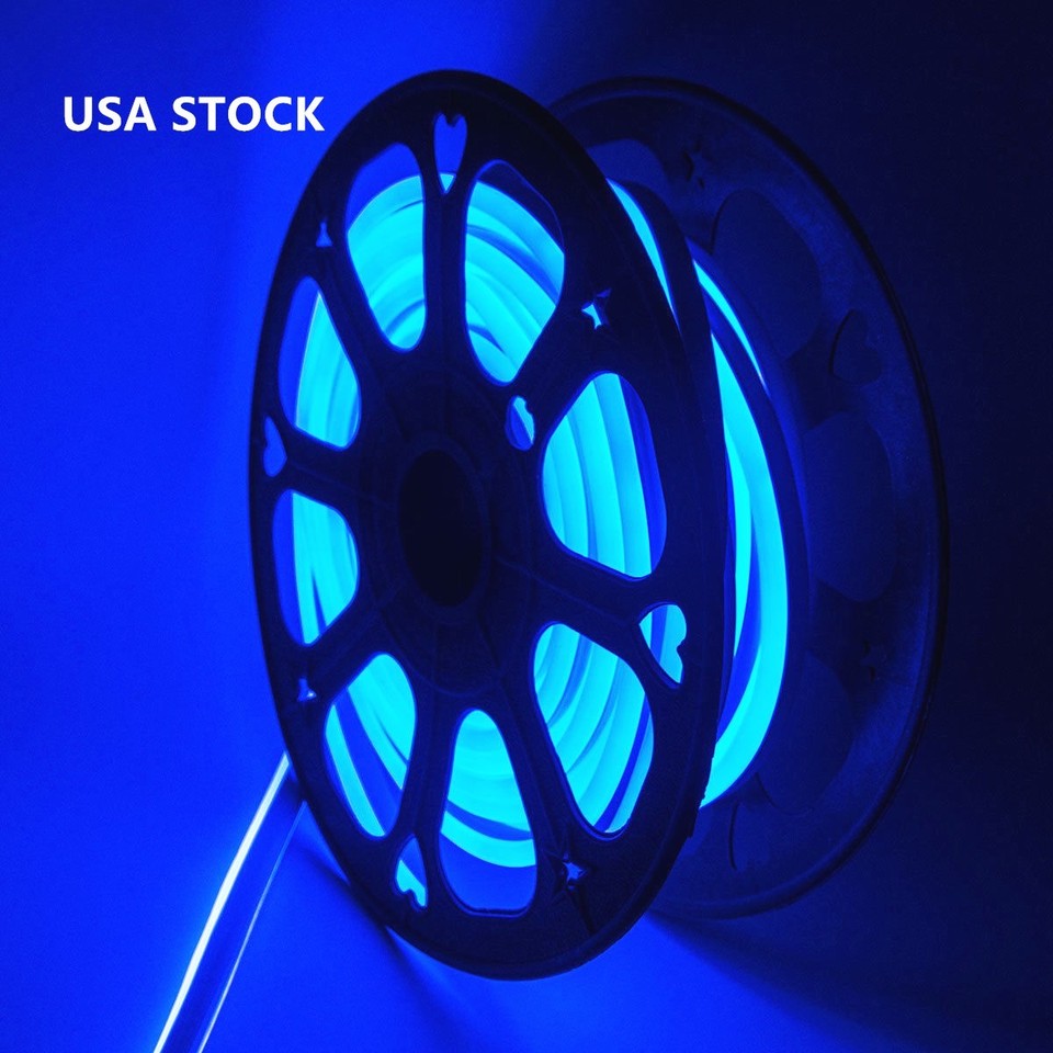 110V LED Neon Rope Light Strip Commercial Sign Building Garden Decor ...