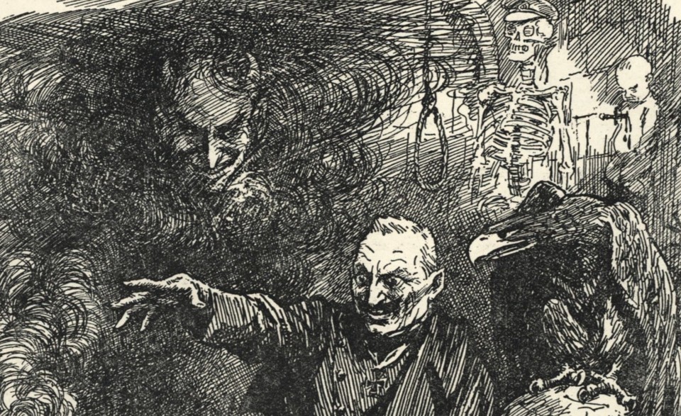 Rare WW1 British CARTOON: The Kaiser "THE ELIXIR OF HATE" - Poison Gas ...