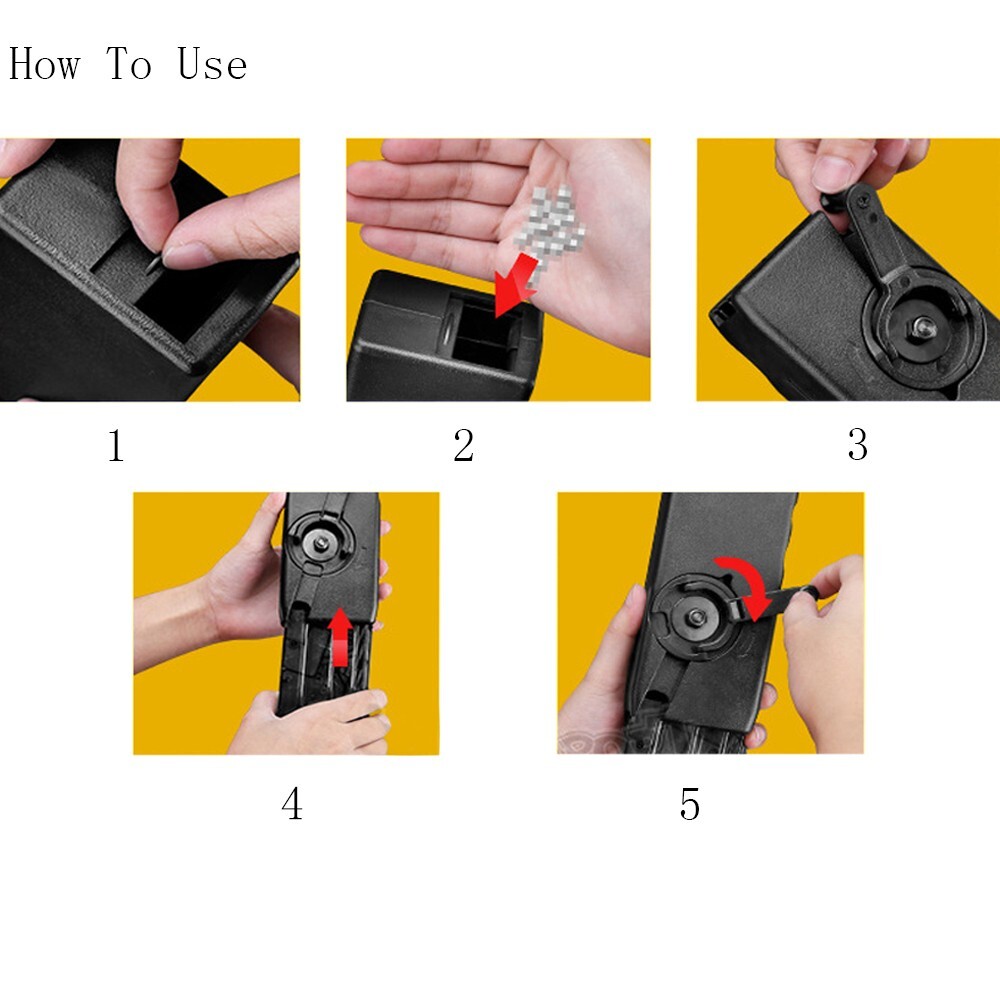 Airsoft Plastic BB Speed Loader 1000rd Rounds Hand Crank Quick Loader ...