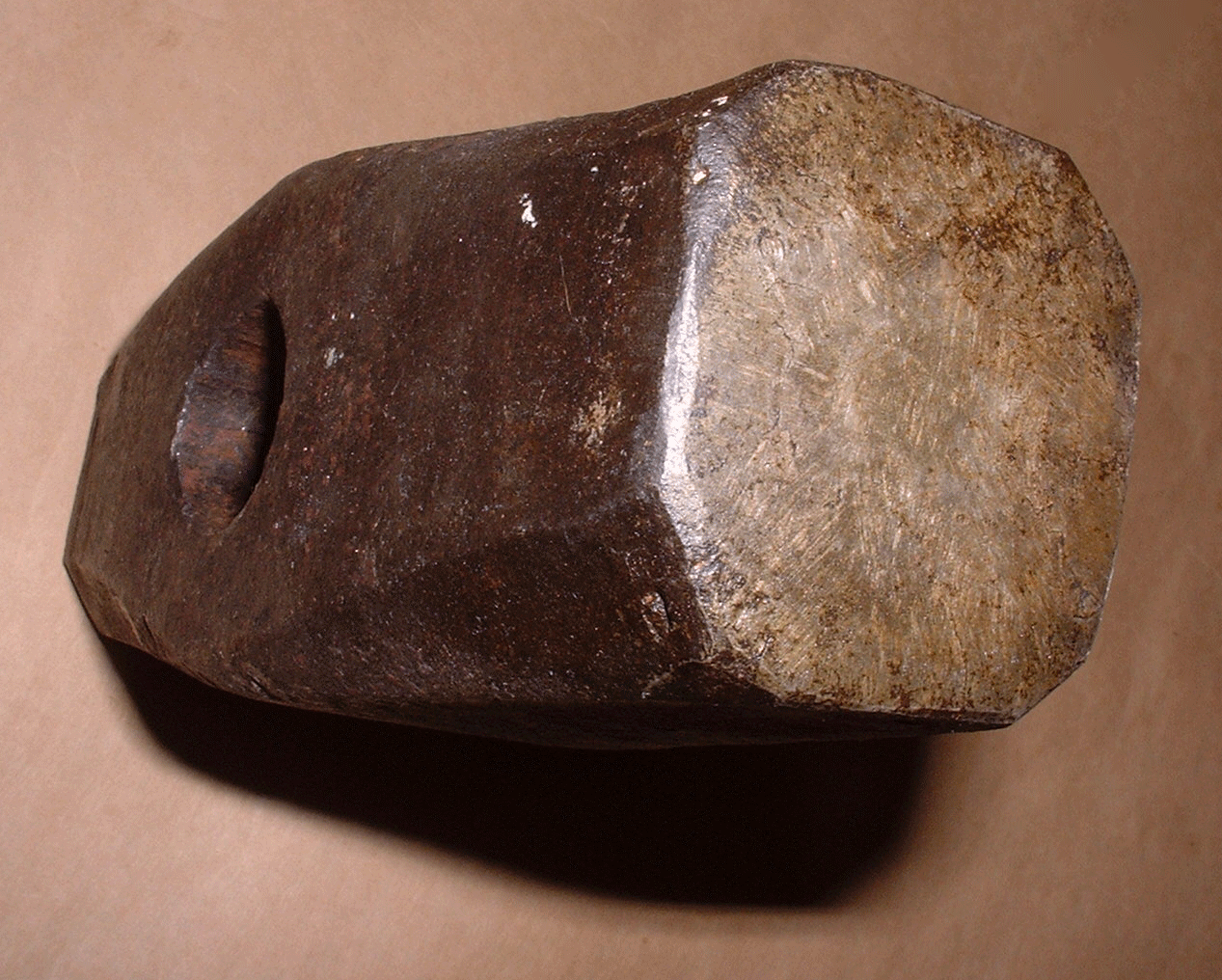 100+ Years Old 6-7/8" Atha 8 lb. Sledge Hammer Head with ~ 2" Octagonal ...