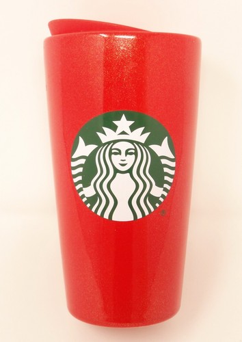 Starbucks Holiday 2020 Red Glitter Holo Double Wall Ceramic Tumbler Mug ...
