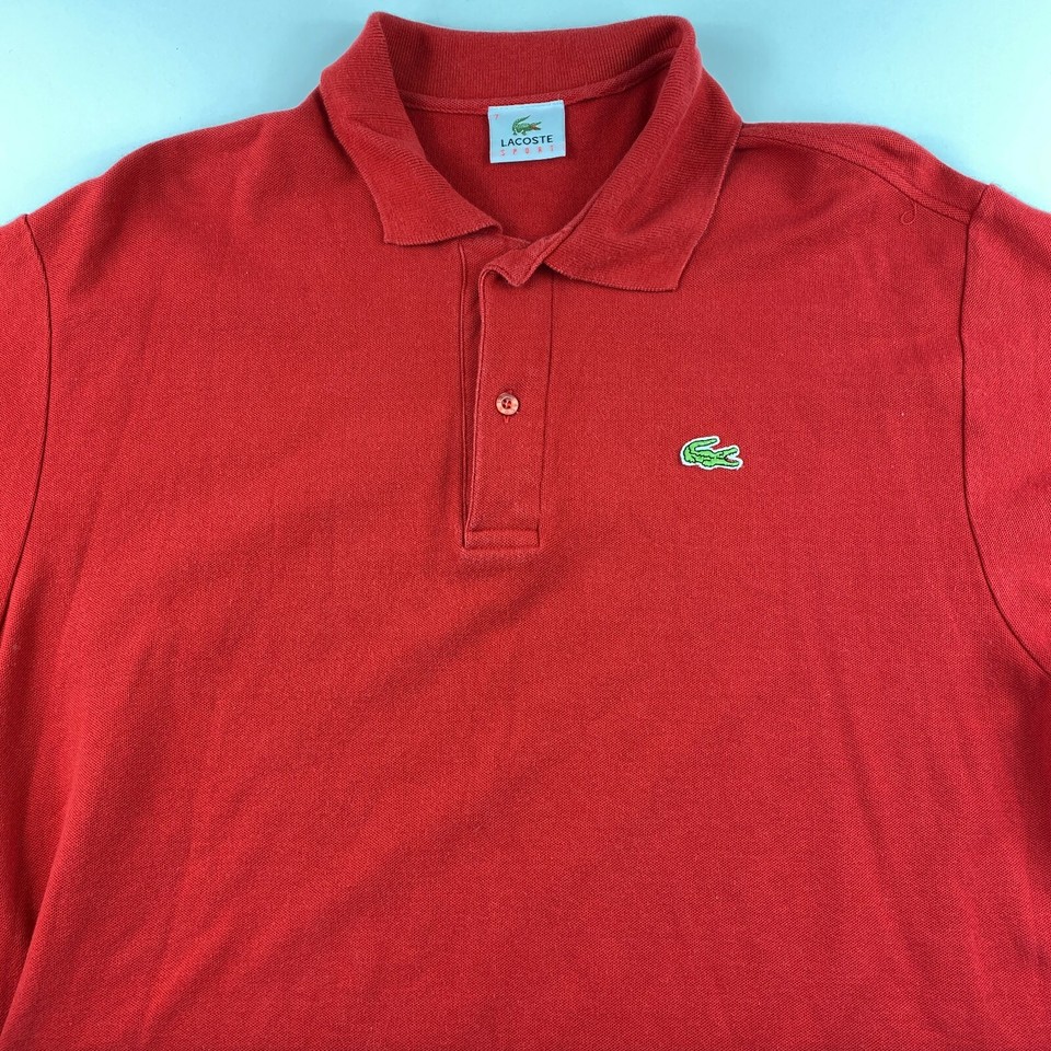 Lacoste Sport Men's Short Sleeve Classic Polo Shirt Bright Red 1/4 ...