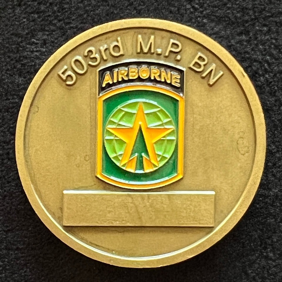 503rd Military Police Battalion Vintage Challenge Coin | eBay