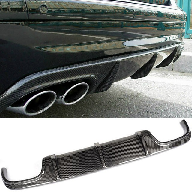 Carbon Fibre Rear Bumper Diffuser Quad for MERCEDES W211 E-class Saloon ...