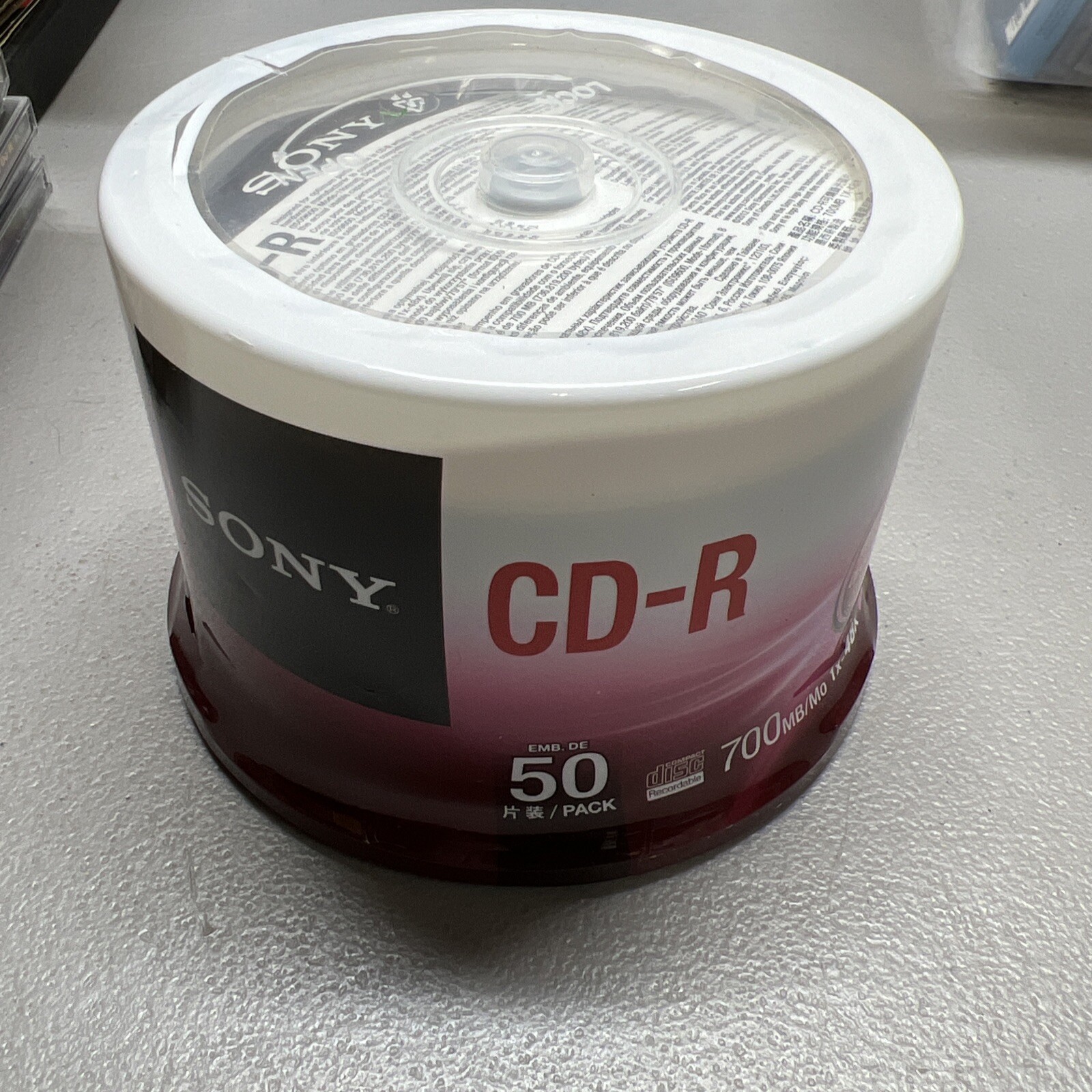 50 Sony 48x Blank Logo 700mb 80 Min Cd-r Disc for sale online | eBay